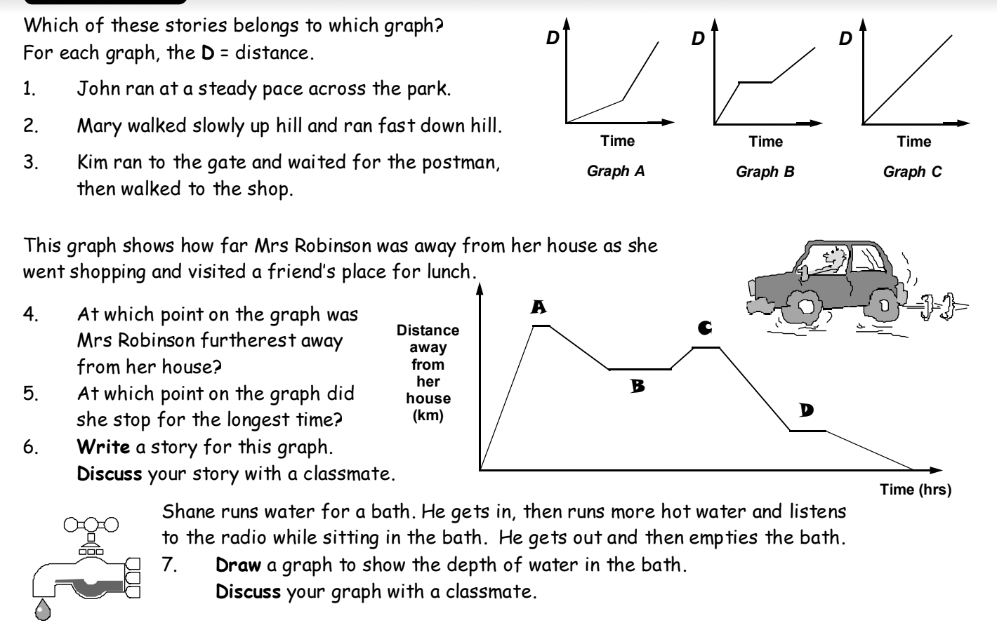 8C2MAT22 Distance And Time Graphs 8C2MAT22 Distance And Time Graphs